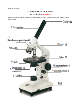 UTILISER LE MICROSCOPE POLARISANT