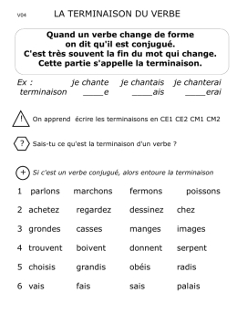 Radical et terminaison