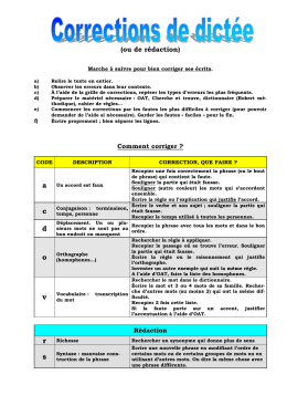 Comment bien corriger sa dictée