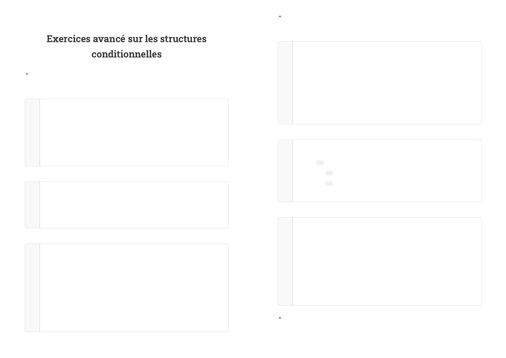 Python: Exercices Avancés Structures Conditionnelles