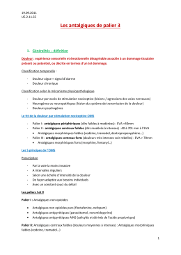 Les antalgiques et les anti- inflammatoires non stéroïdiens Hang-Korng ...