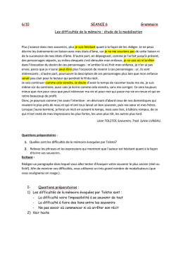 Fiche 20 La modalisation et les modalisateurs