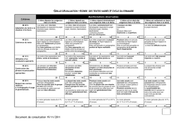 Grille à échelle descriptive 5e année