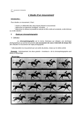 Comment décrire le mouvement d`un point