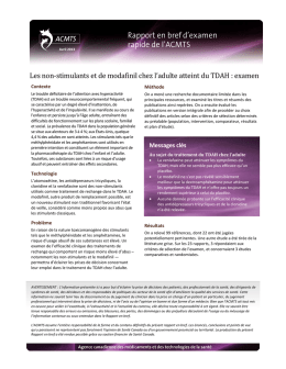 CADDRA-Tableau des médicaments-Québec