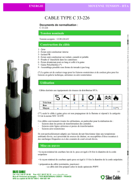 Choix cable HTA
