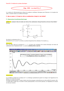 TD exercices sur les circuits RLC