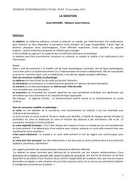 Protocole d`utilisation du Midazolam hypnovel en sédation pour