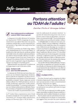 CADDRA-Tableau des médicaments-Québec