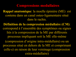 Compression médullaire non traumatique