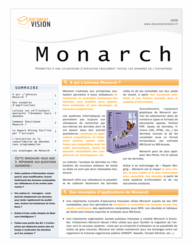 Monarch Document Vision