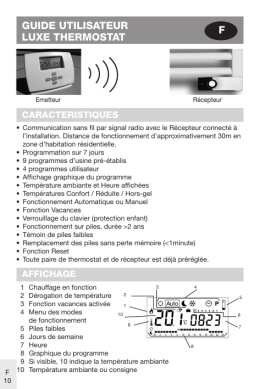 Notice thermostat Siemens - RDJ10RF