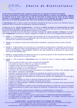 Charte de bientraitance