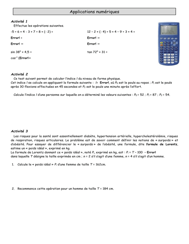 Applications Num riques