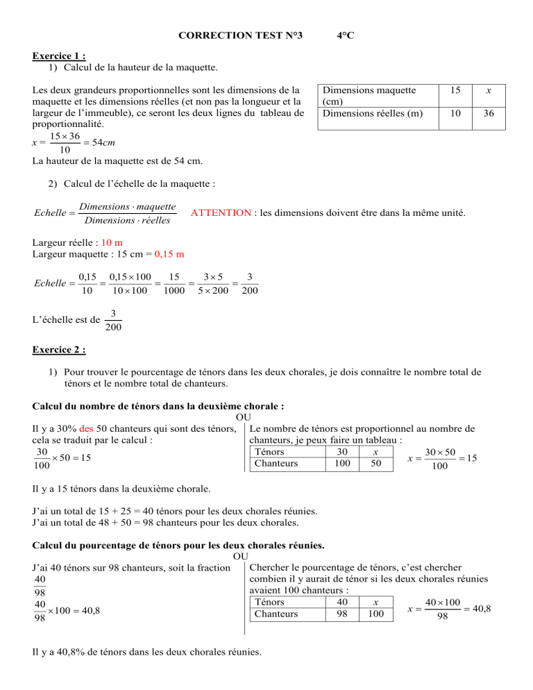 Correction T3 4 C Coll ge Les Marronniers Condrieu