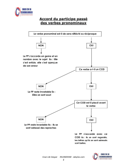 Les Verbes Pronominaux au passé composé