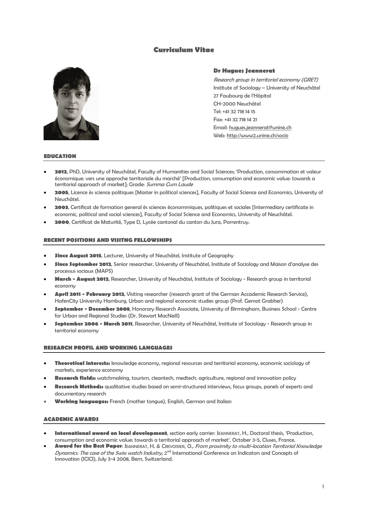 Curriculum Vitae Curriculum Vitae A Curriculum Vitae Latin For 