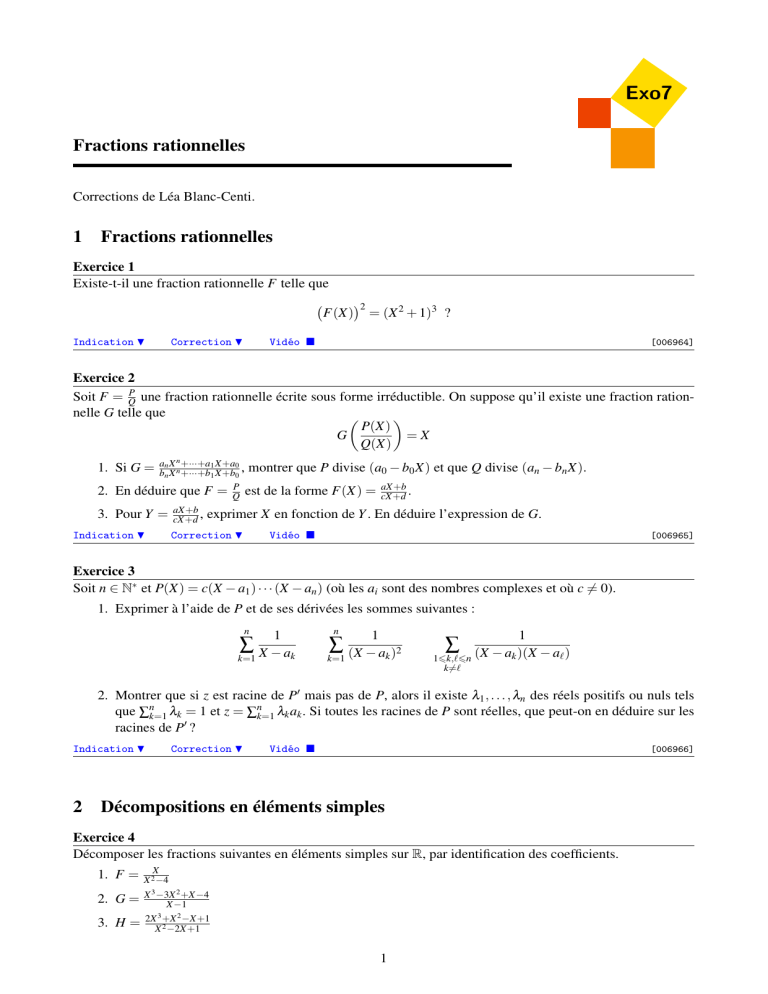 Fraction Rationnel