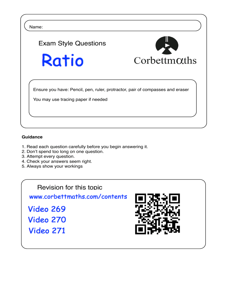 Ratio Questions Pdf Ratio Questions Pdf