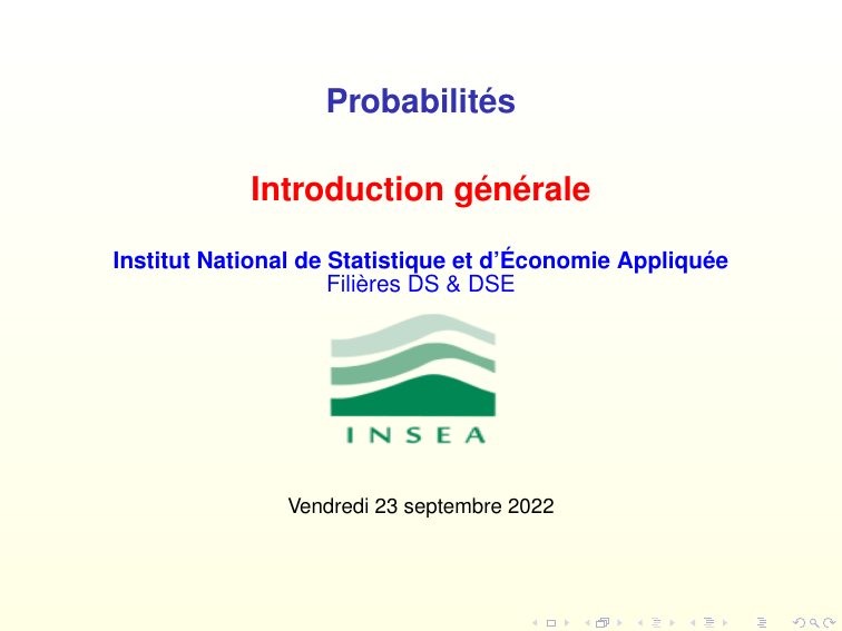 Probabilités IG