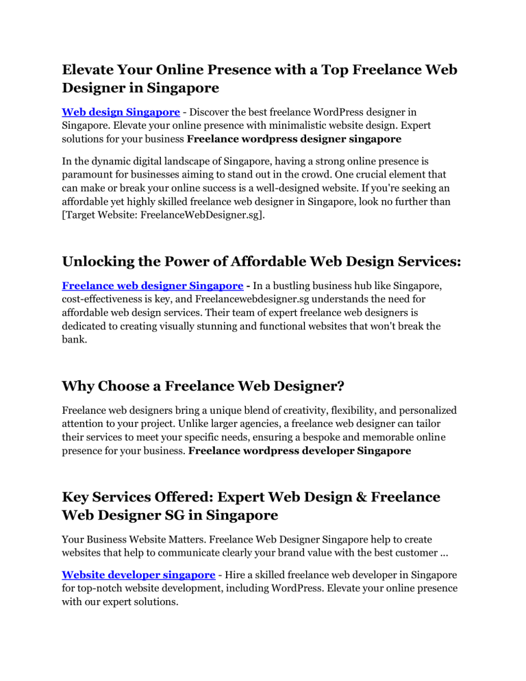 freelance wordpress developer